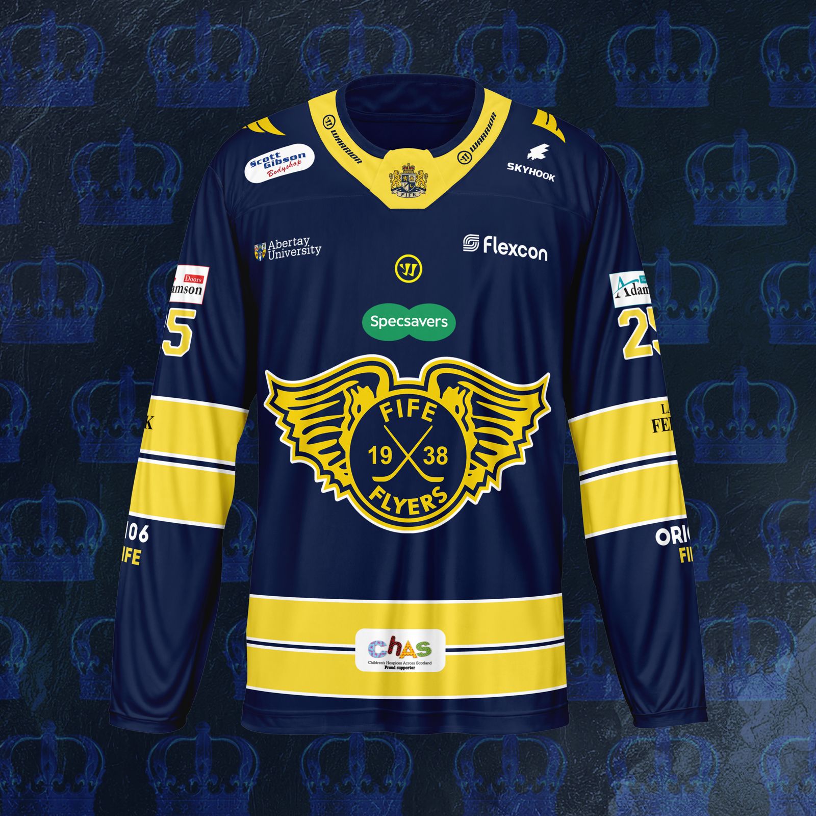🔵 The Home Armor – Fife Flyers Replica Jersey (Navy Blue) Reduced Pric ...